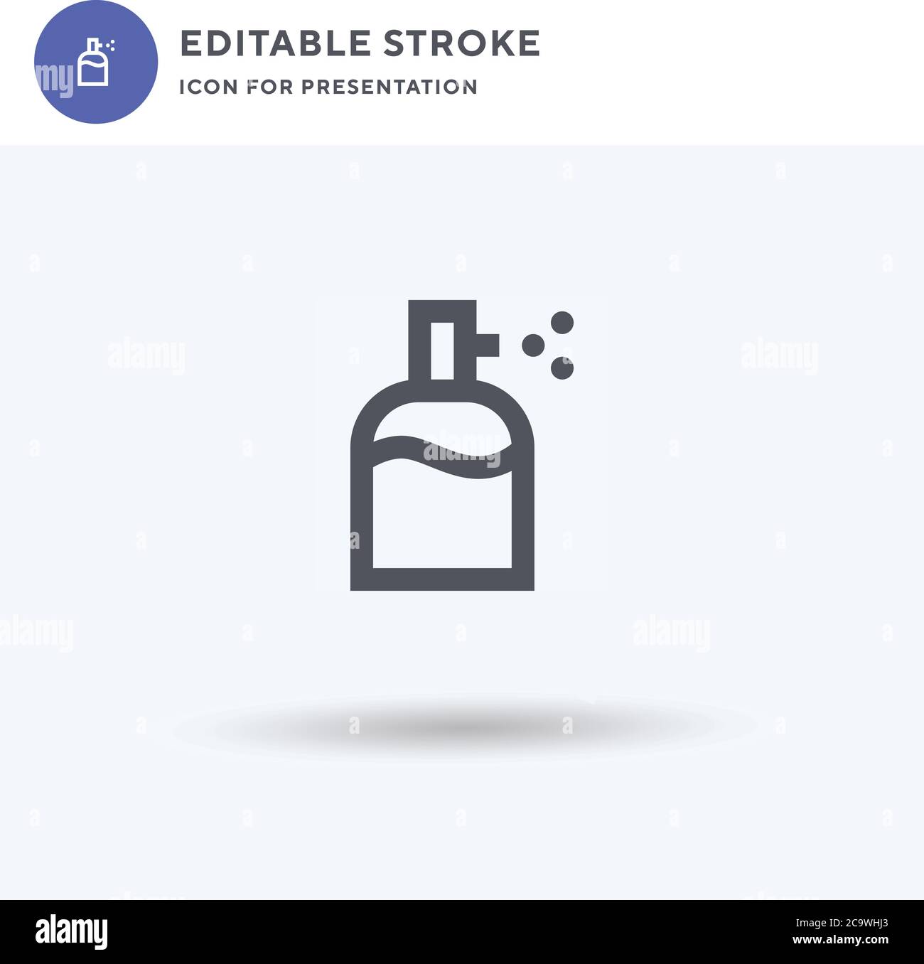 Hairspray icon vector, filled flat sign, solid pictogram isolated on ...