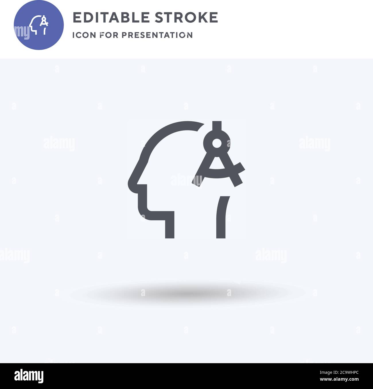 Precision icon vector, filled flat sign, solid pictogram isolated on ...