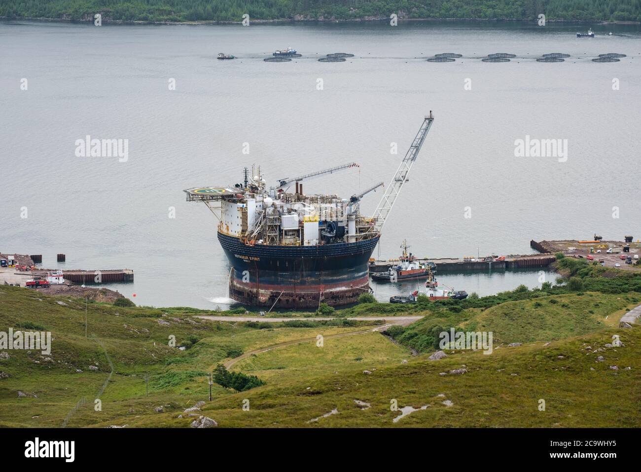 Voyageur Spirit, FPSO, Floating Storage / Production vessel, arriving ...