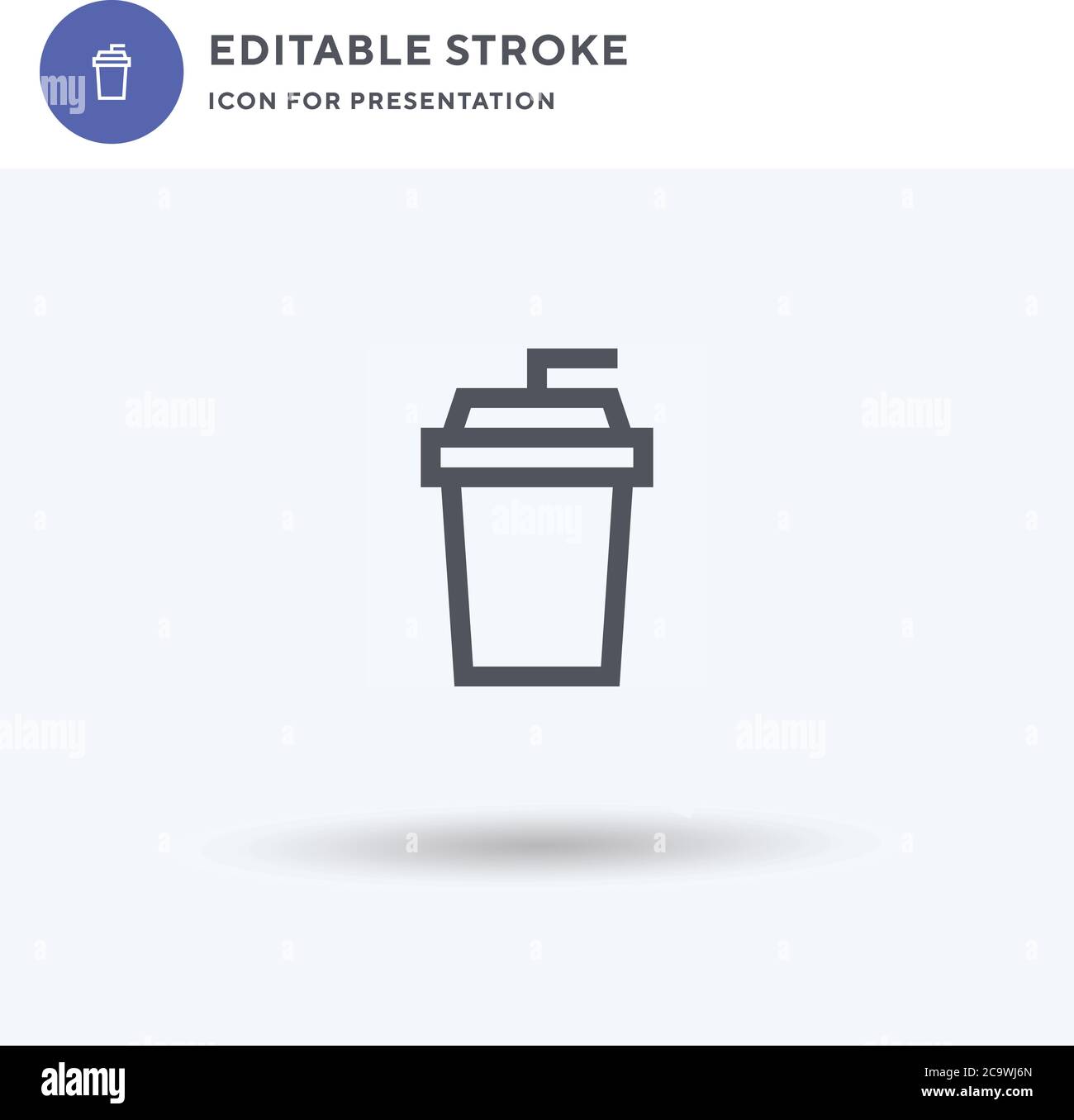 Soda icon vector, filled flat sign, solid pictogram isolated on white ...