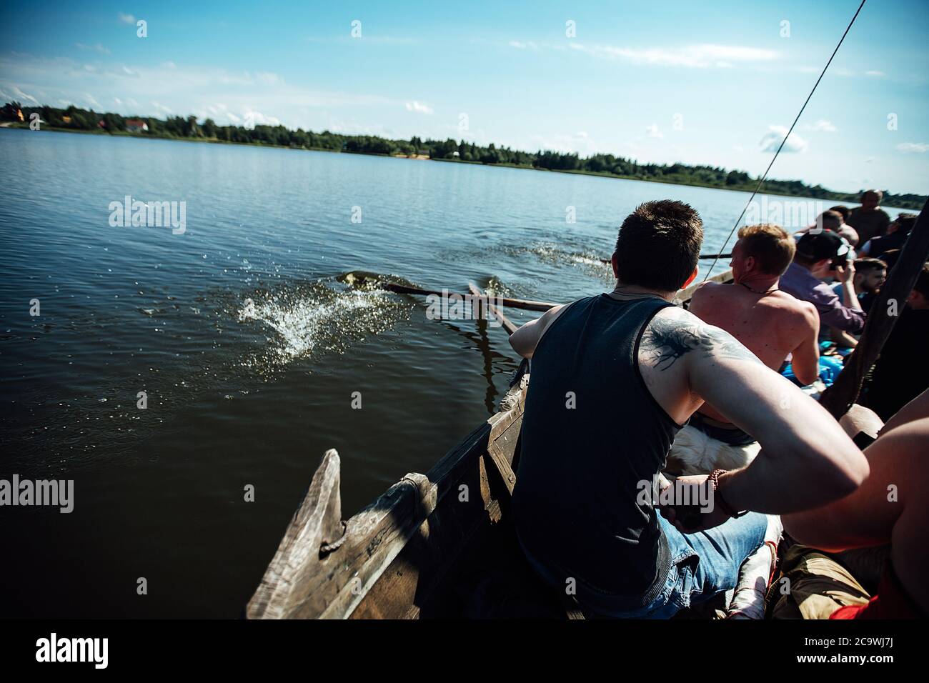 Kayak paddle rowing around lake hi-res stock photography and images - Alamy