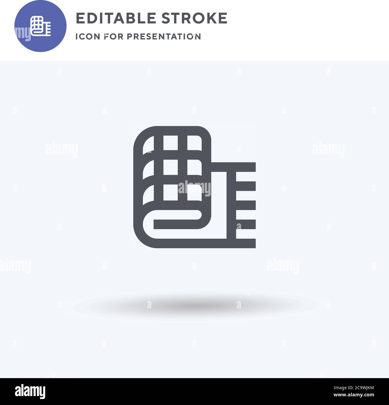 Tablecloth icon vector, filled flat sign, solid pictogram isolated on ...