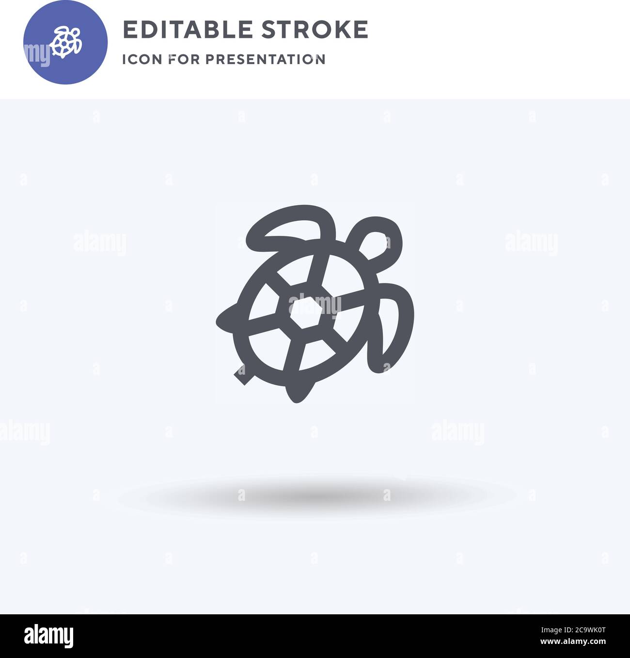 Turtle icon vector, filled flat sign, solid pictogram isolated on white ...