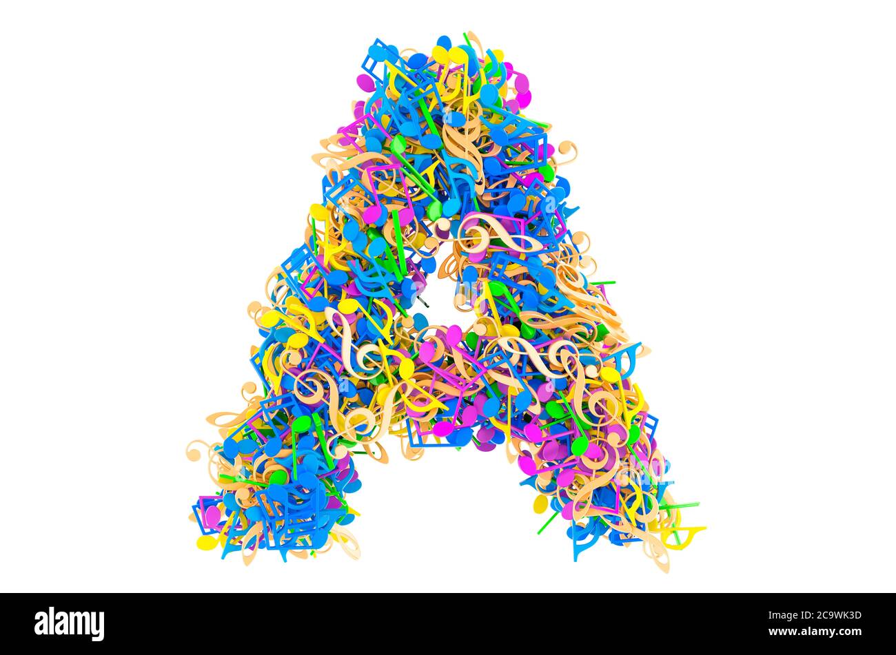 Music Notes Alphabet High Resolution Stock Photography and Images - Alamy