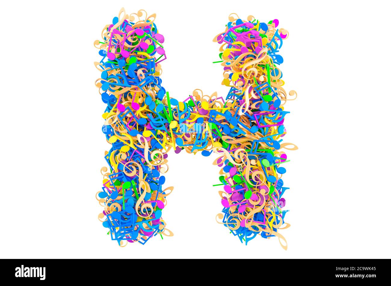 Music Notes Alphabet High Resolution Stock Photography and Images - Alamy