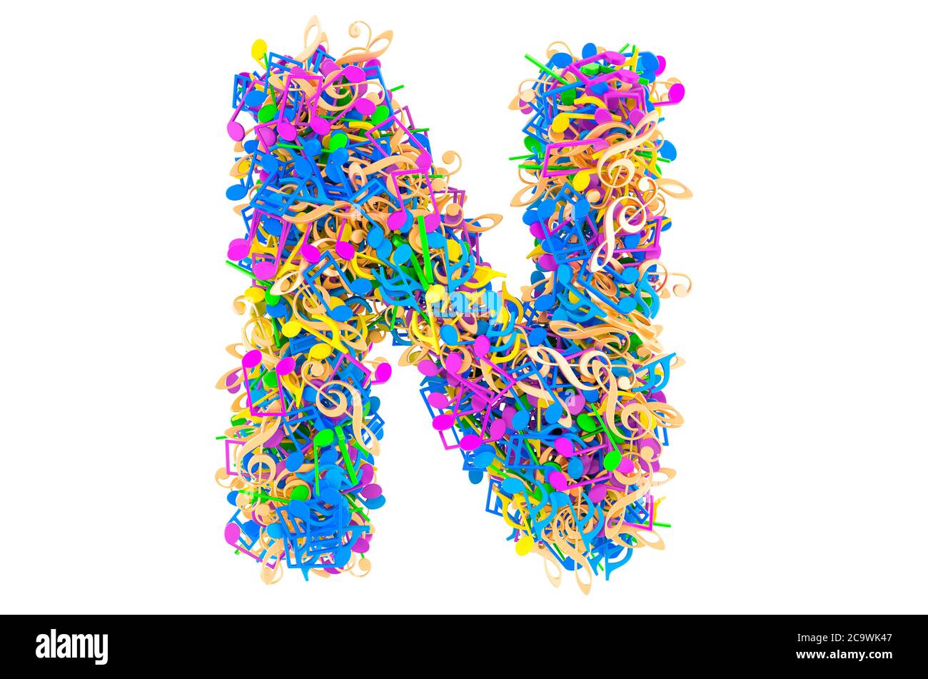 Music notes alphabet hi-res stock photography and images - Alamy