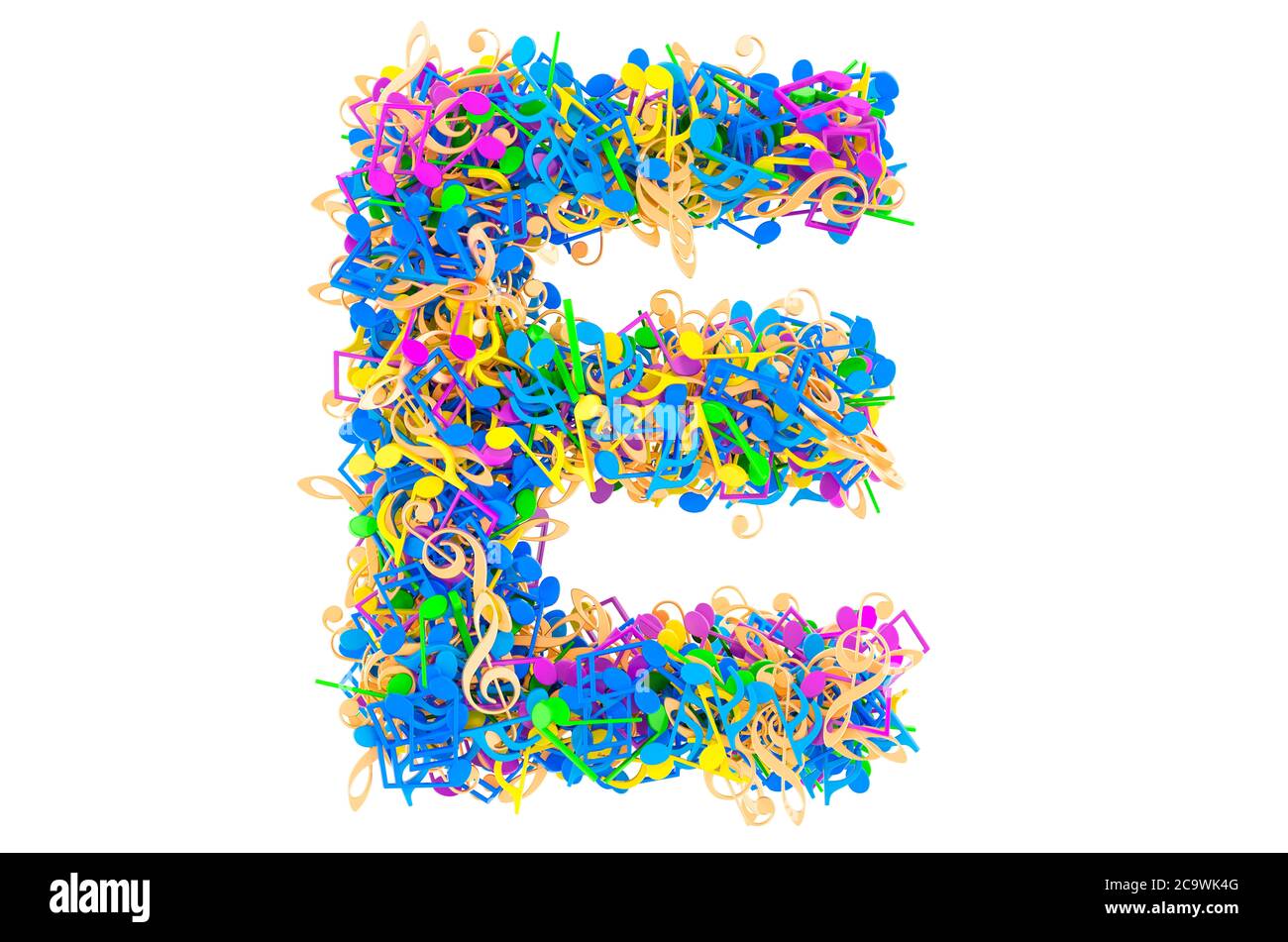 Music Notes Alphabet High Resolution Stock Photography and Images - Alamy
