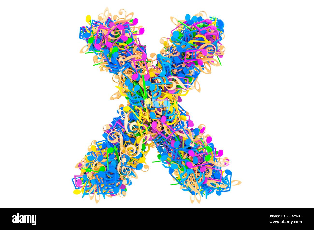 Music notes alphabet hi-res stock photography and images - Alamy