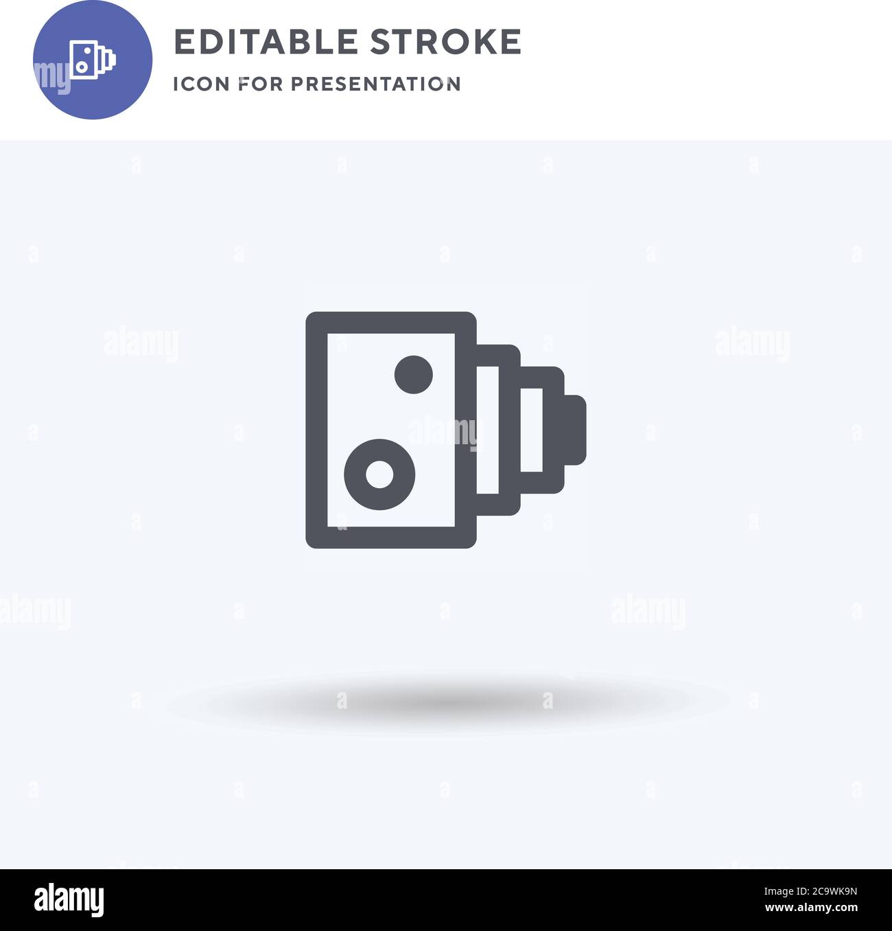 Traffic Camera icon vector, filled flat sign, solid pictogram isolated ...