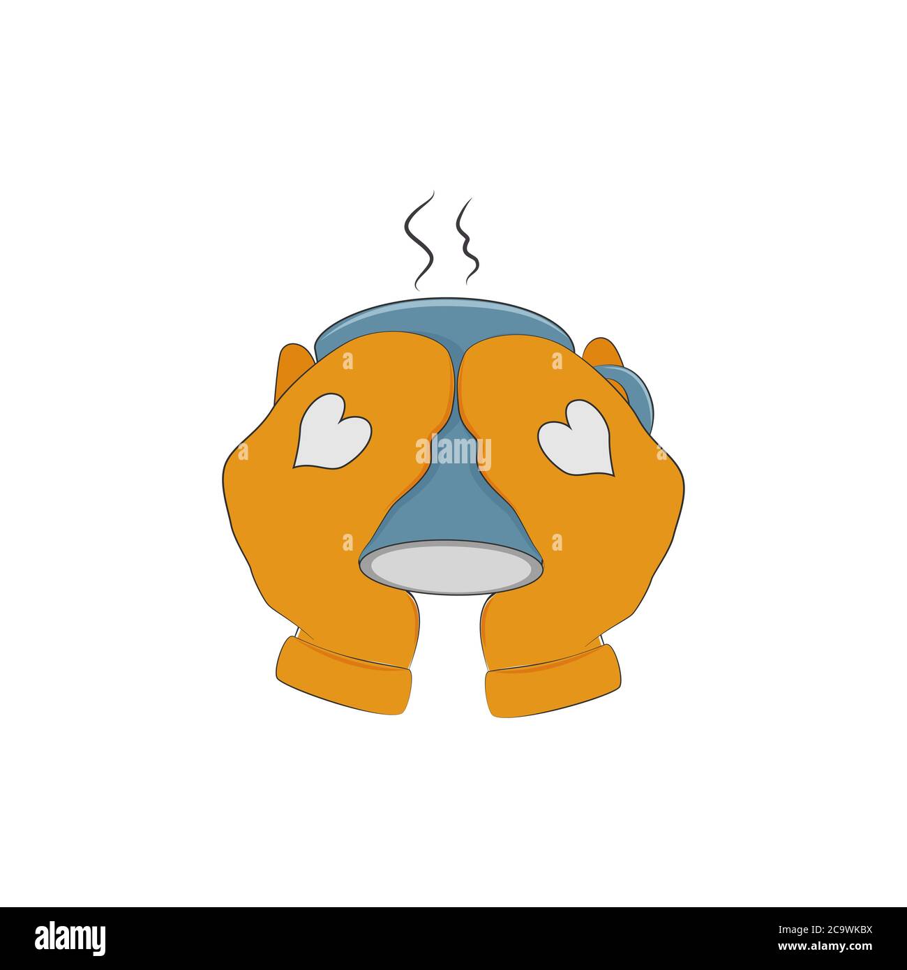 Hands hot chocolate Cut Out Stock Images & Pictures - Alamy