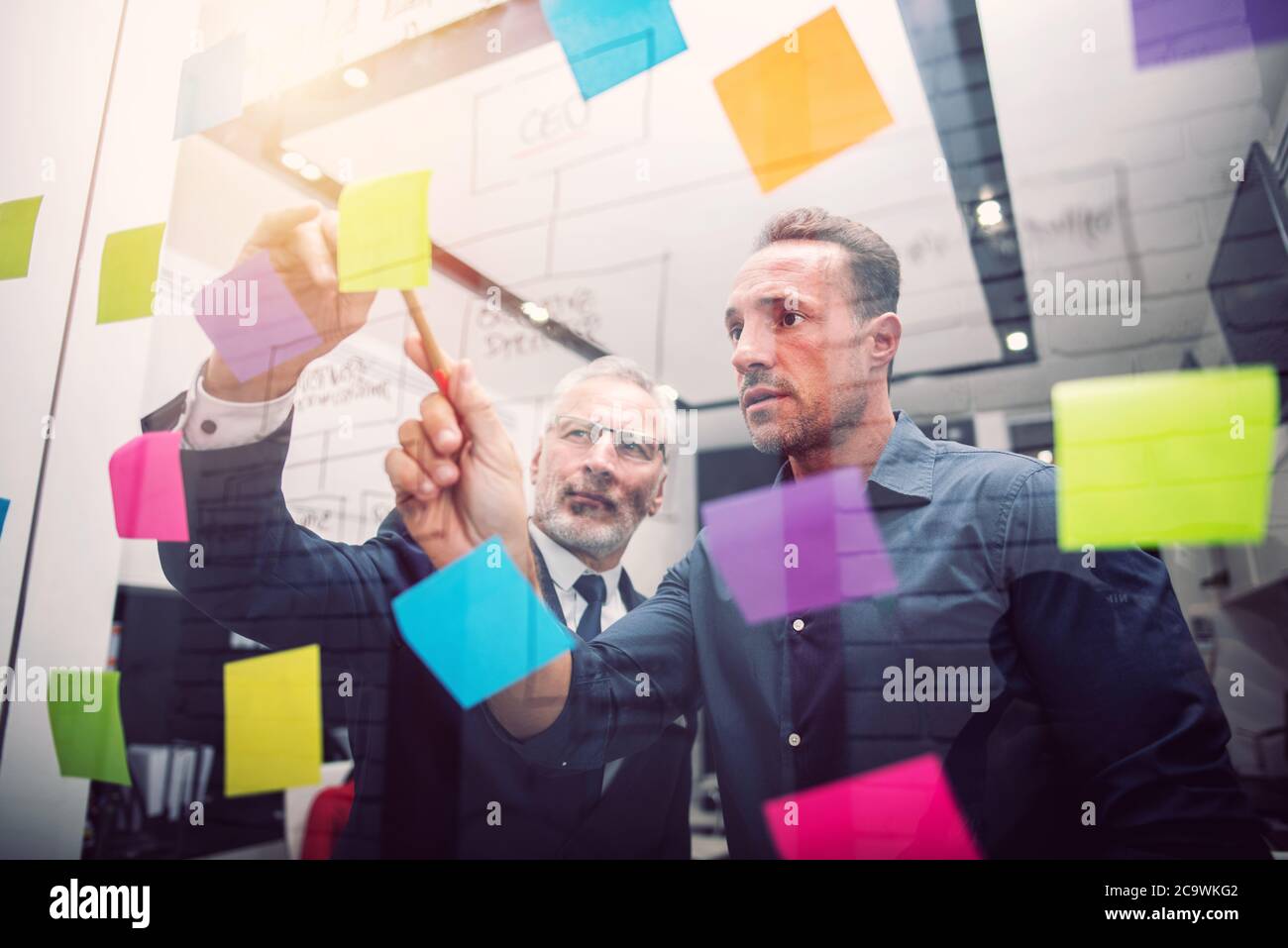 Business people work together. concept of teamwork, partnership and ...