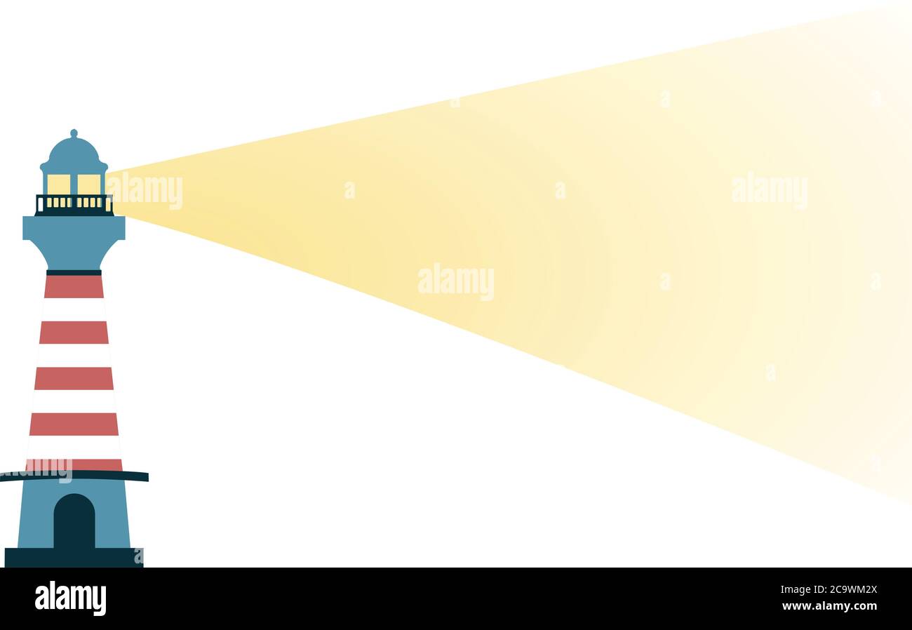 Lighthouse red white blue Cut Out Stock Images & Pictures - Alamy