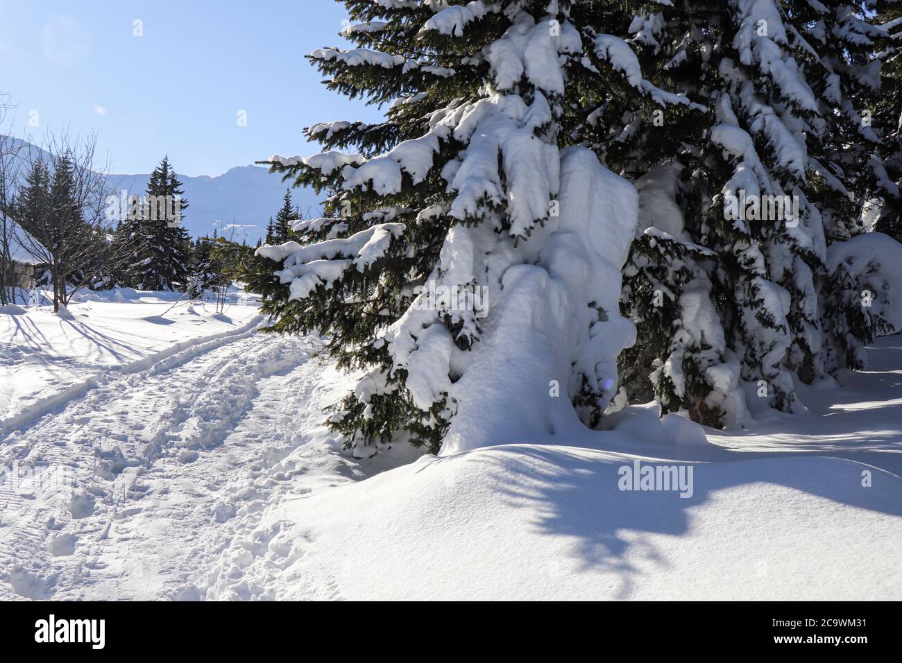Tatra Mountains - a beautiful winter landscape in the Polish mountains ...