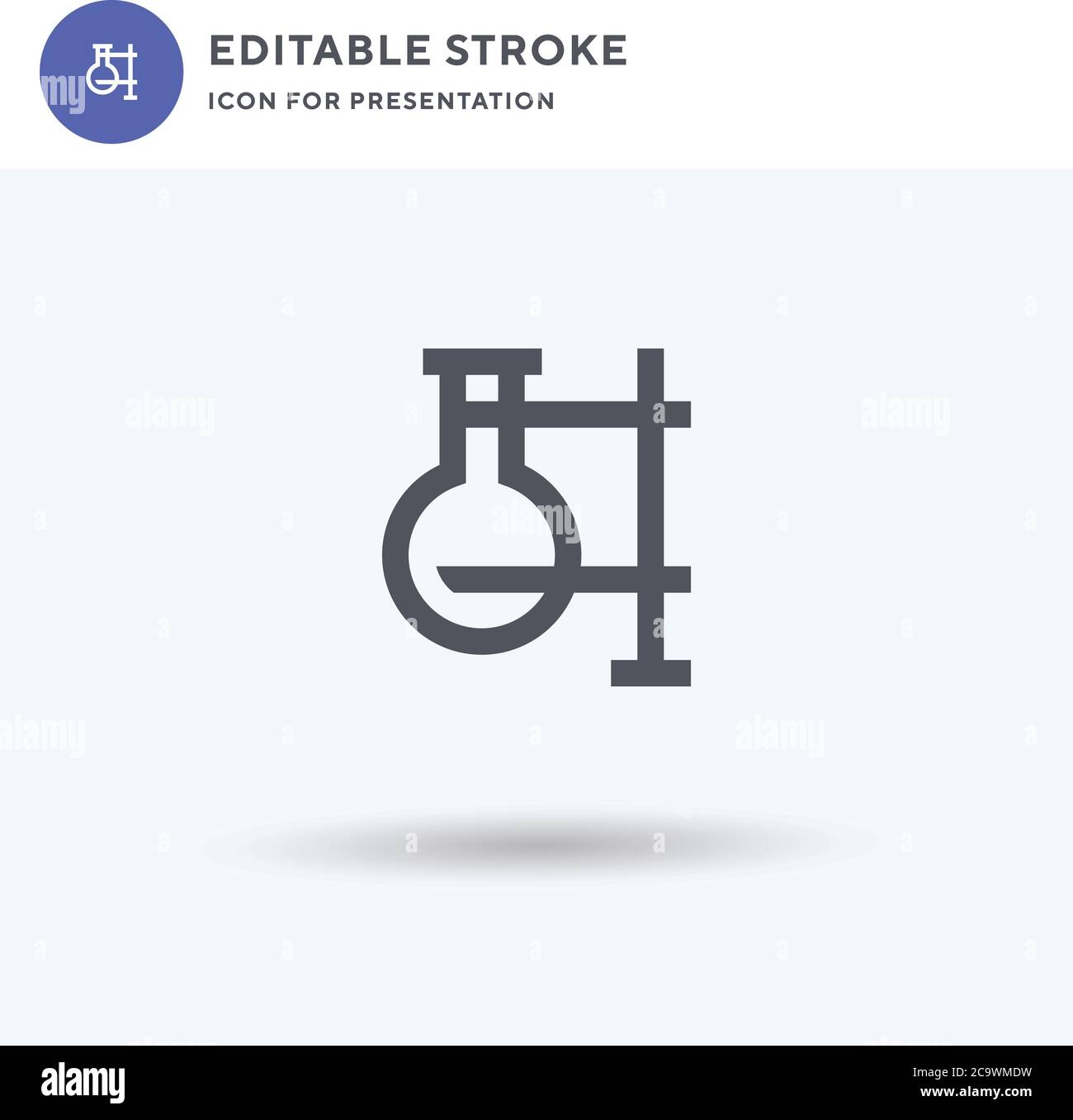 Flask icon vector, filled flat sign, solid pictogram isolated on white ...