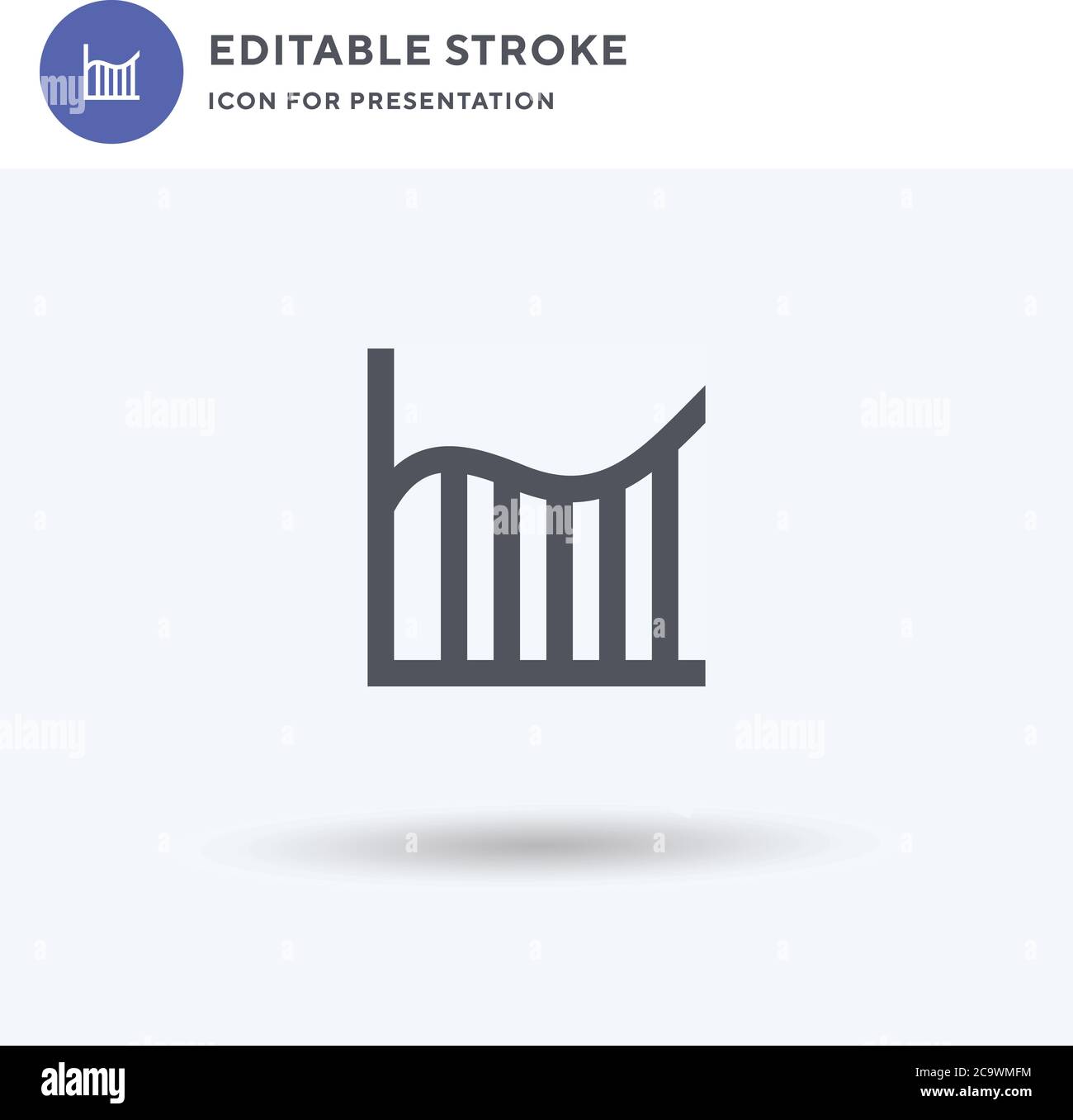 Integral icon vector, filled flat sign, solid pictogram isolated on ...