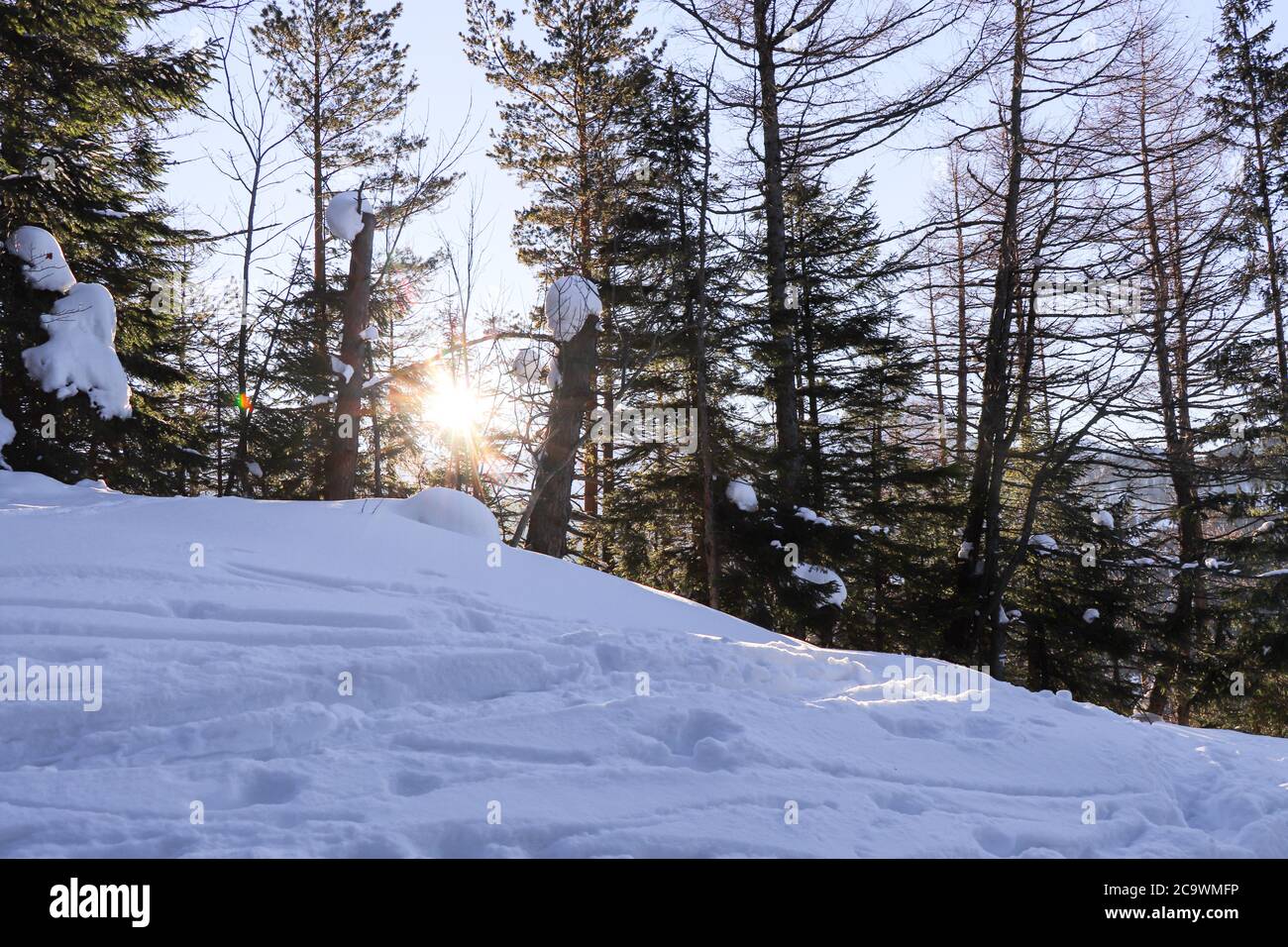 Tatra Mountains - a beautiful winter landscape in the Polish mountains ...