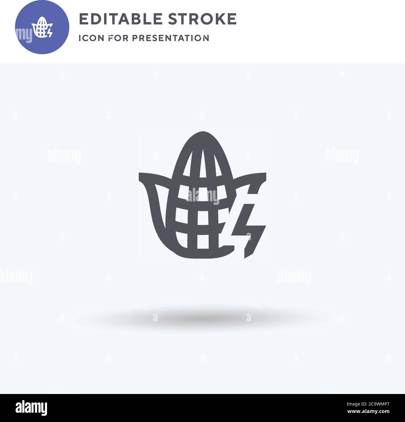 Bio Energy icon vector, filled flat sign, solid pictogram isolated on ...