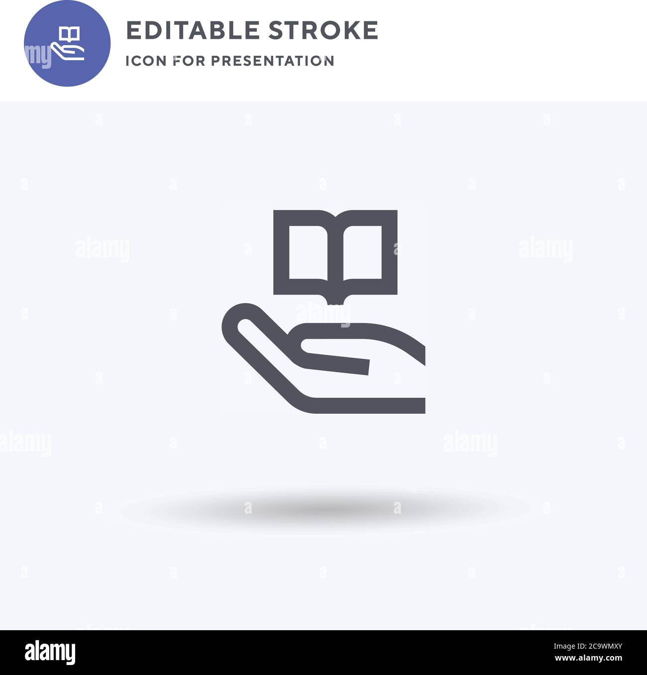 Knowledge Icon Vector Filled Flat Sign Solid Pictogram Isolated On