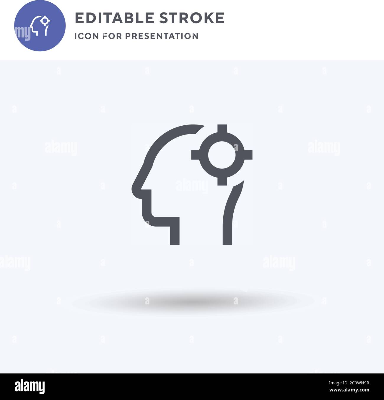 Focus icon vector, filled flat sign, solid pictogram isolated on white ...