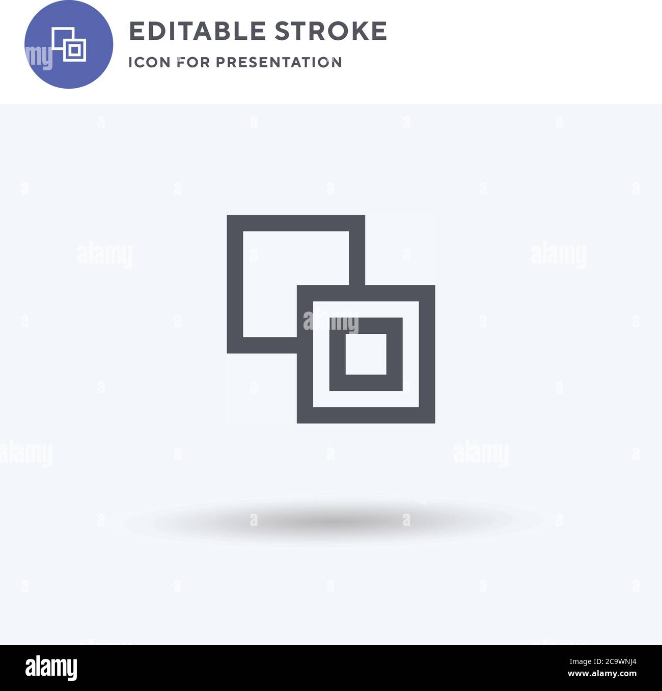 Stroke icon vector, filled flat sign, solid pictogram isolated on white ...