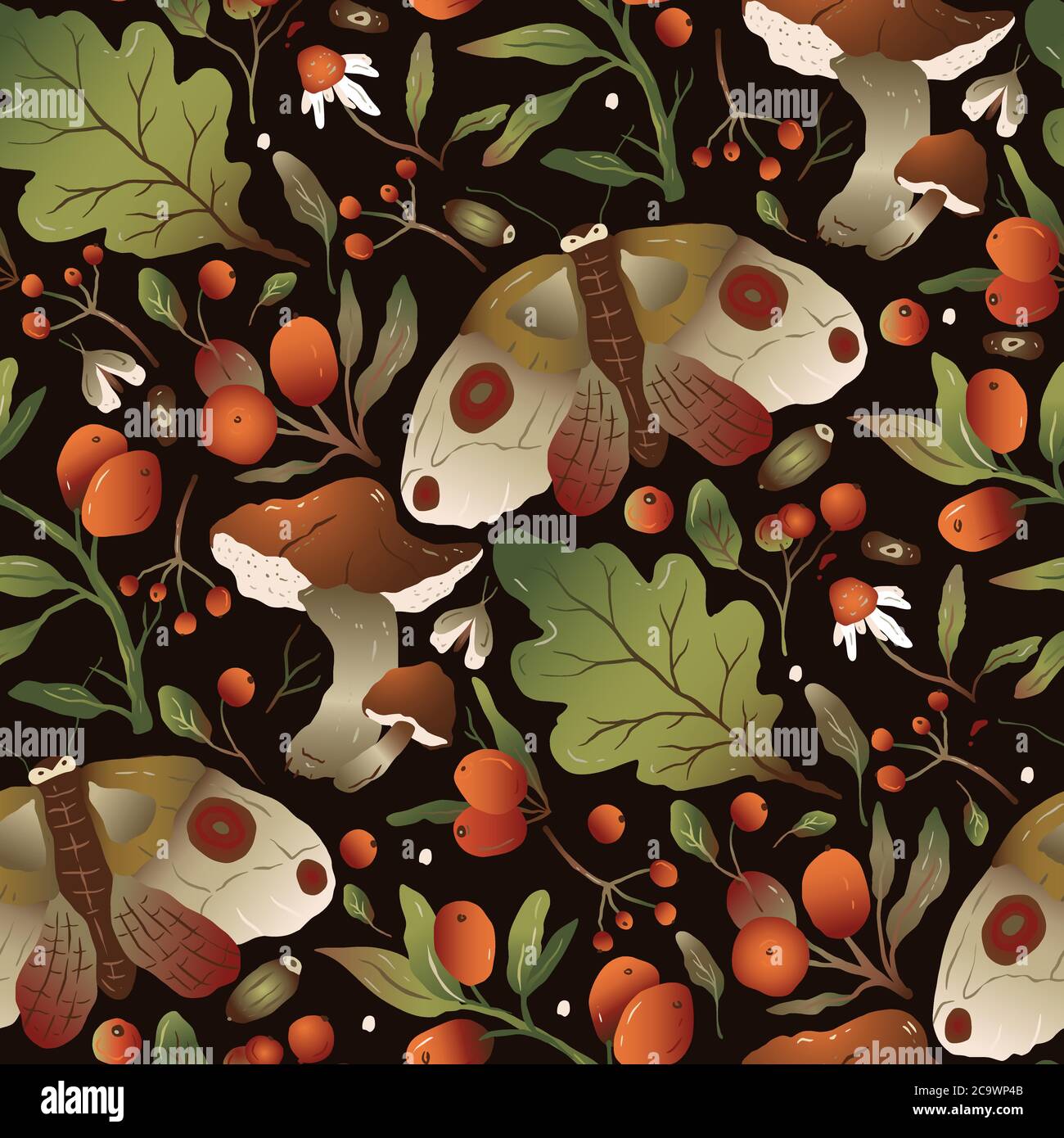 Oak moth Stock Vector Images - Alamy