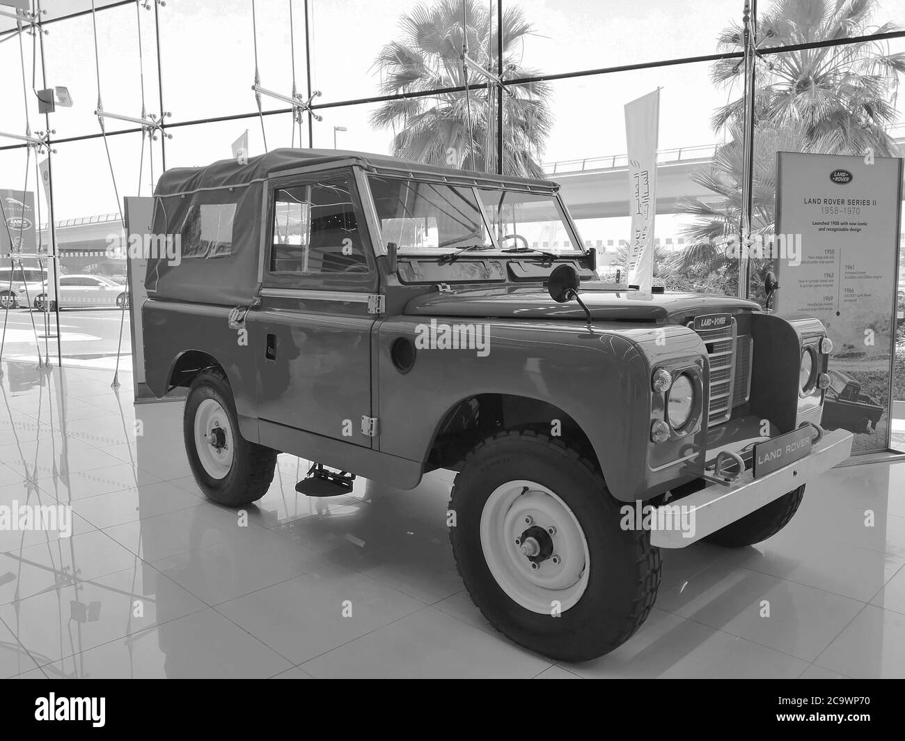 Land rover defender Black and White Stock Photos & Images - Alamy