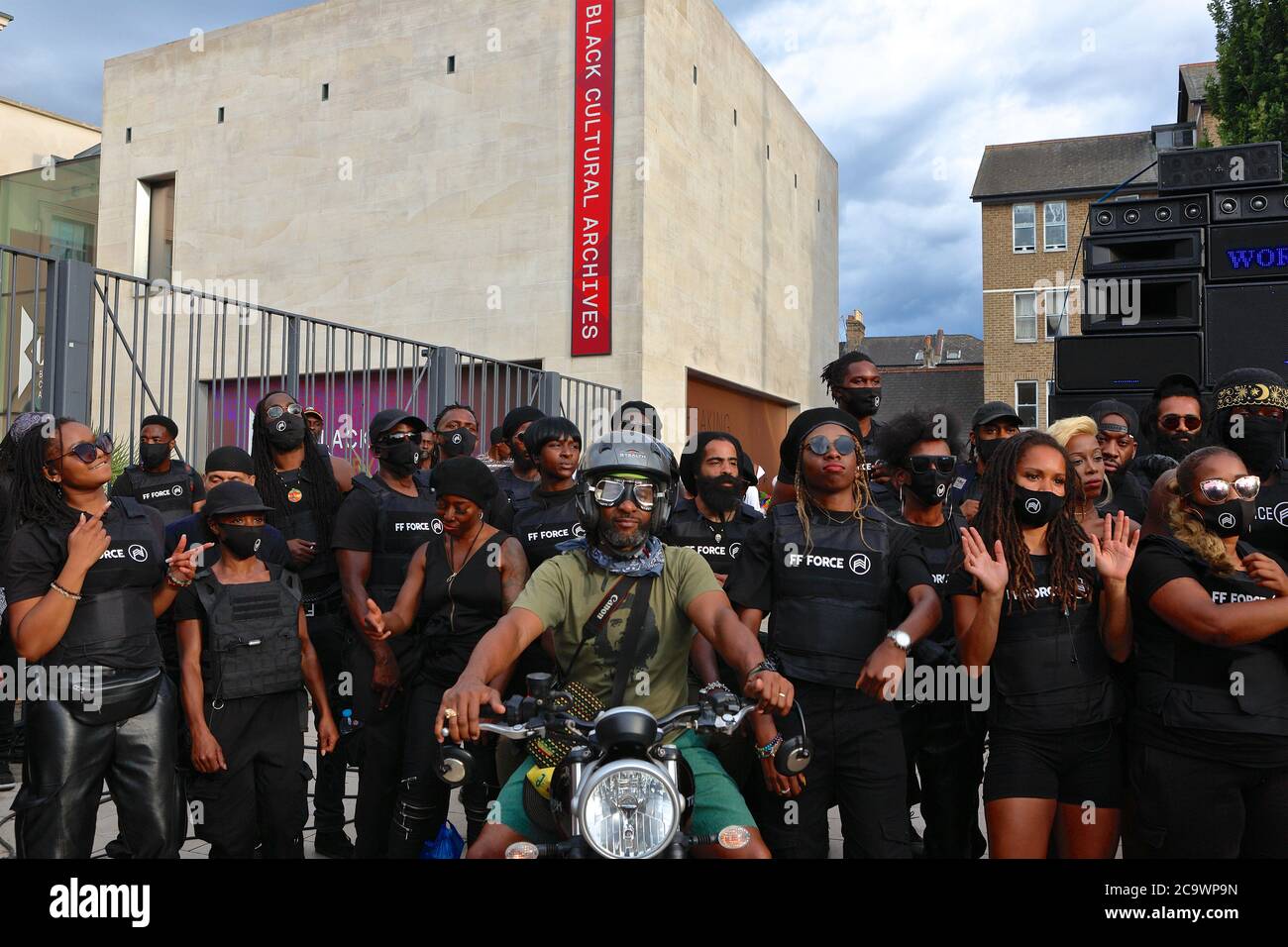 London (UK), 1 August, 2020: Members of FF Force AKA Forever Family ...