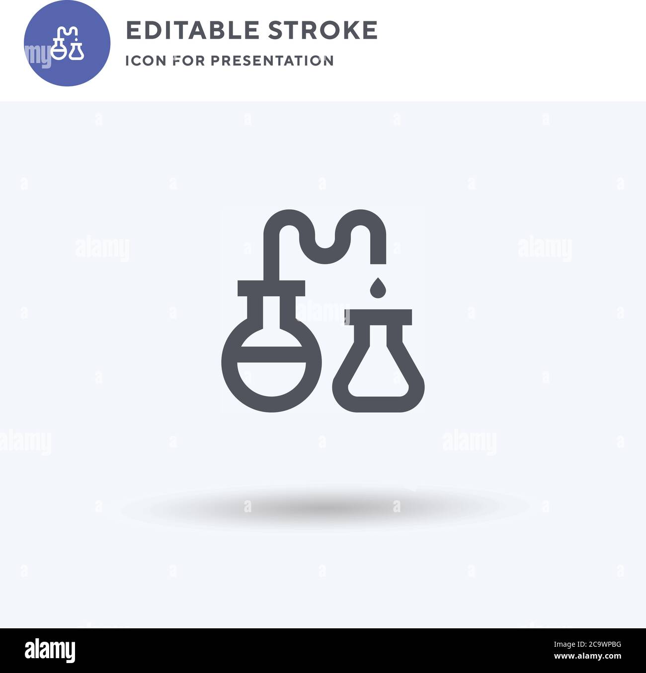 Distillation icon vector, filled flat sign, solid pictogram isolated on ...