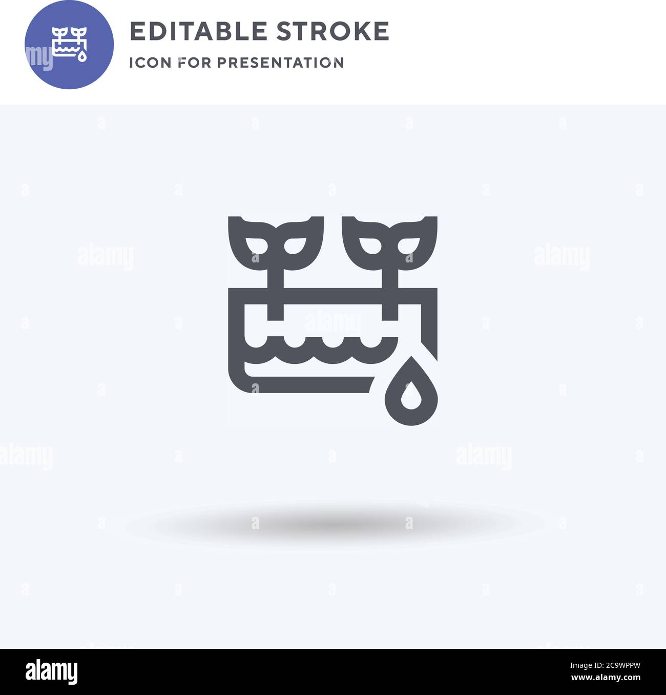 Planting icon vector, filled flat sign, solid pictogram isolated on ...