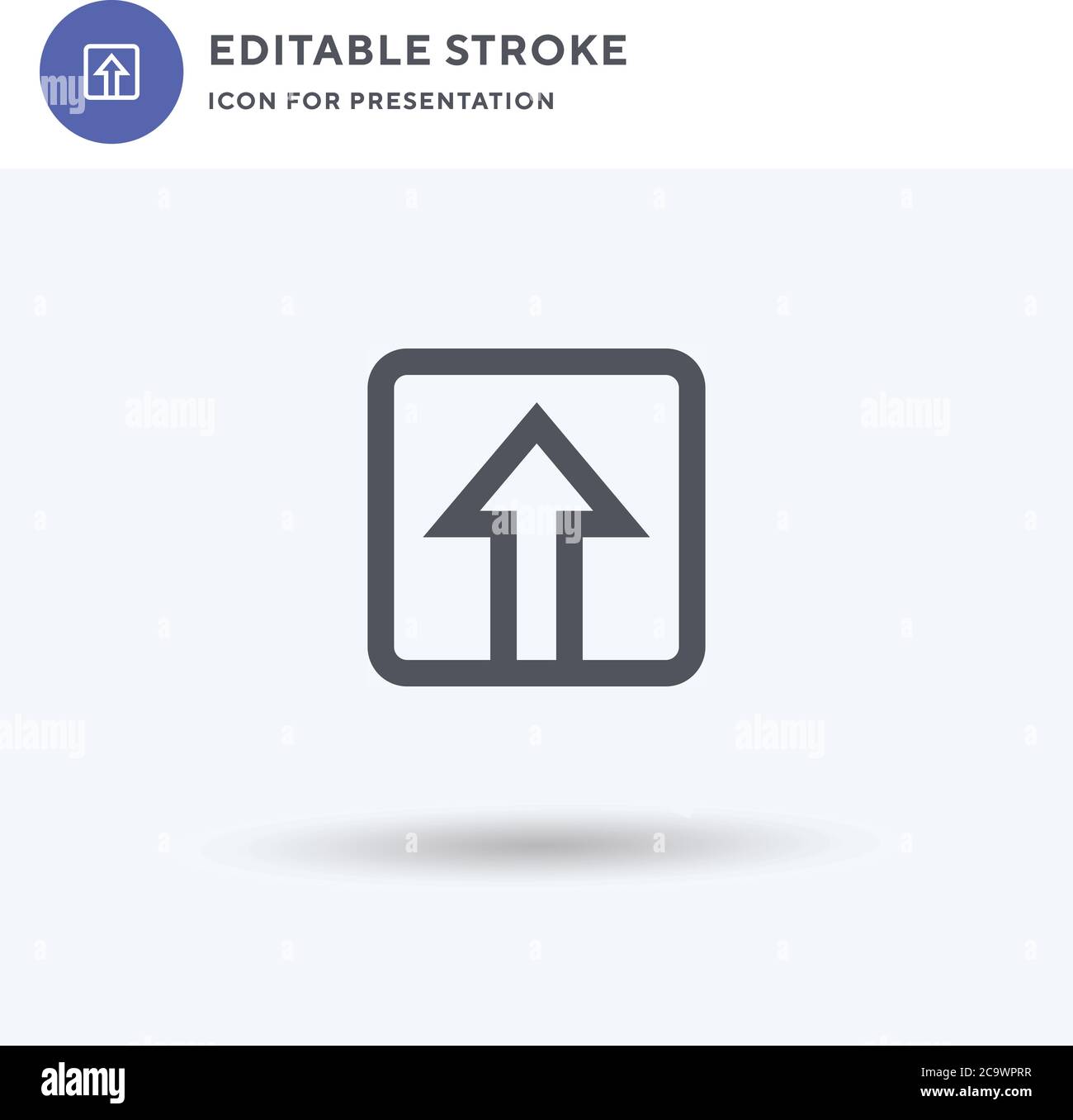 One Way icon vector, filled flat sign, solid pictogram isolated on ...