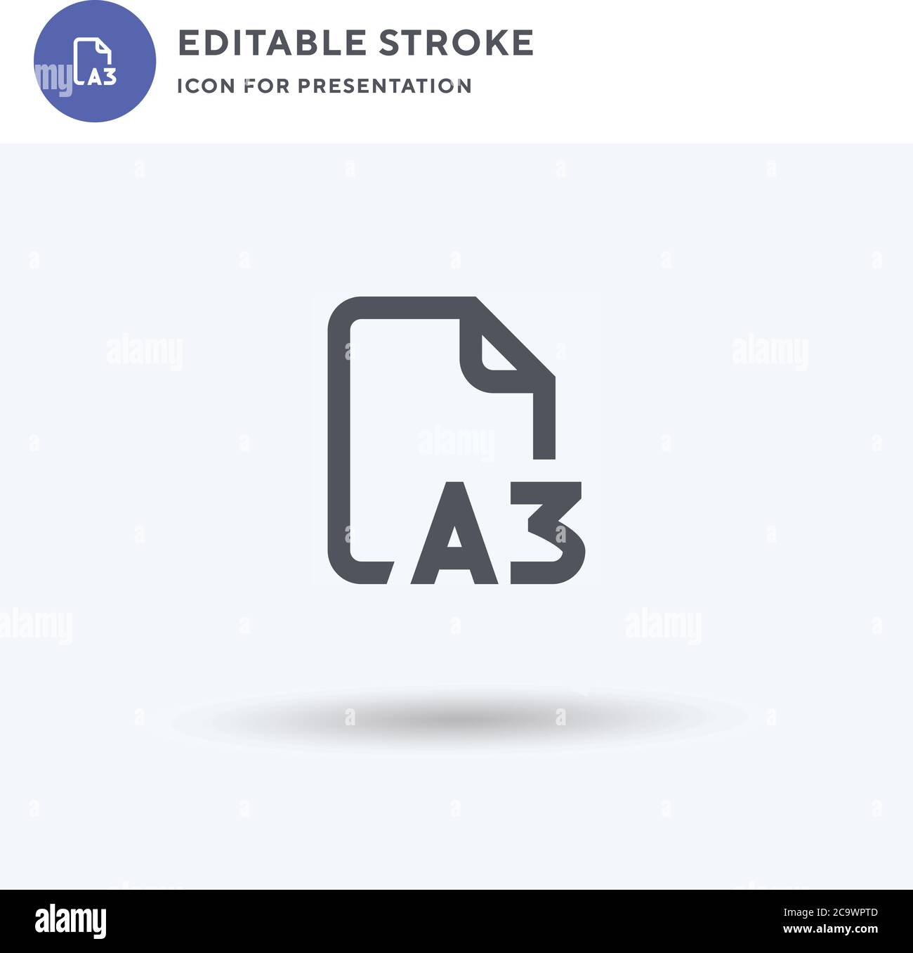 Paper Size icon vector, filled flat sign, solid pictogram isolated on ...