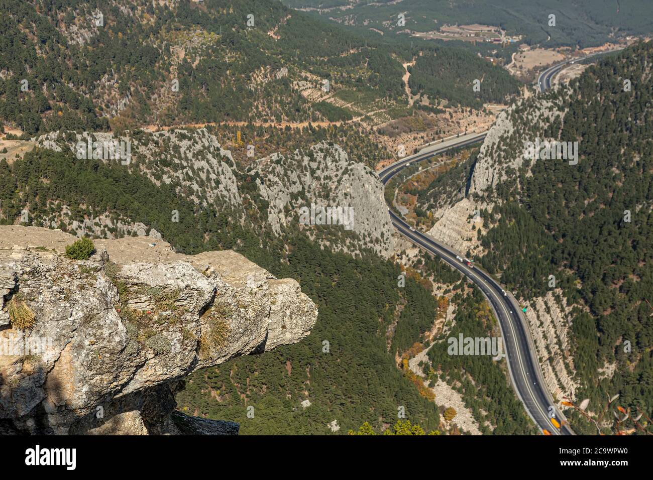 Gulek Castle. Road in the valley (Gulek Bogazı) Adana Turkey Stock ...
