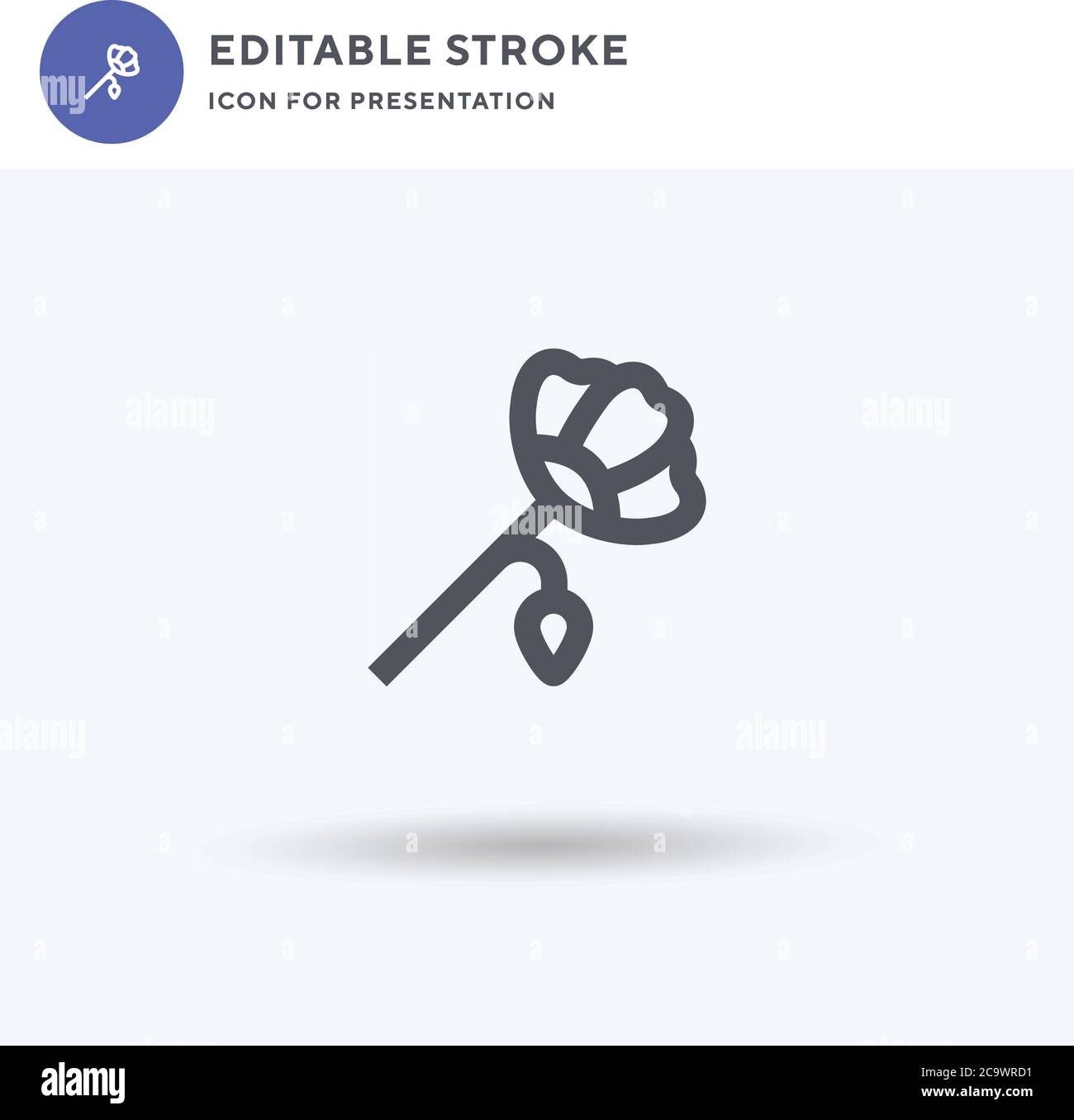 Poppy icon vector, filled flat sign, solid pictogram isolated on white ...