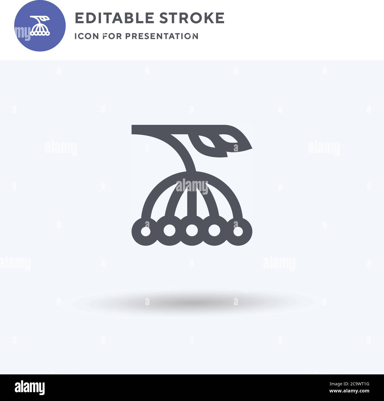 Rowan icon vector, filled flat sign, solid pictogram isolated on white ...