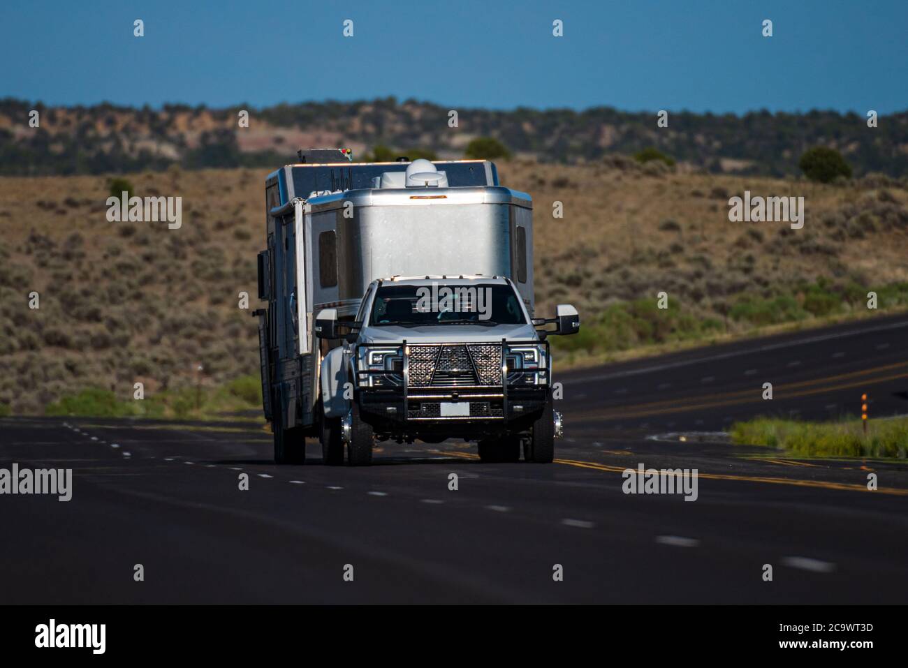 RV Camping. Camper Van. Recreation Vehicle RV Trip. Vacation on the ...