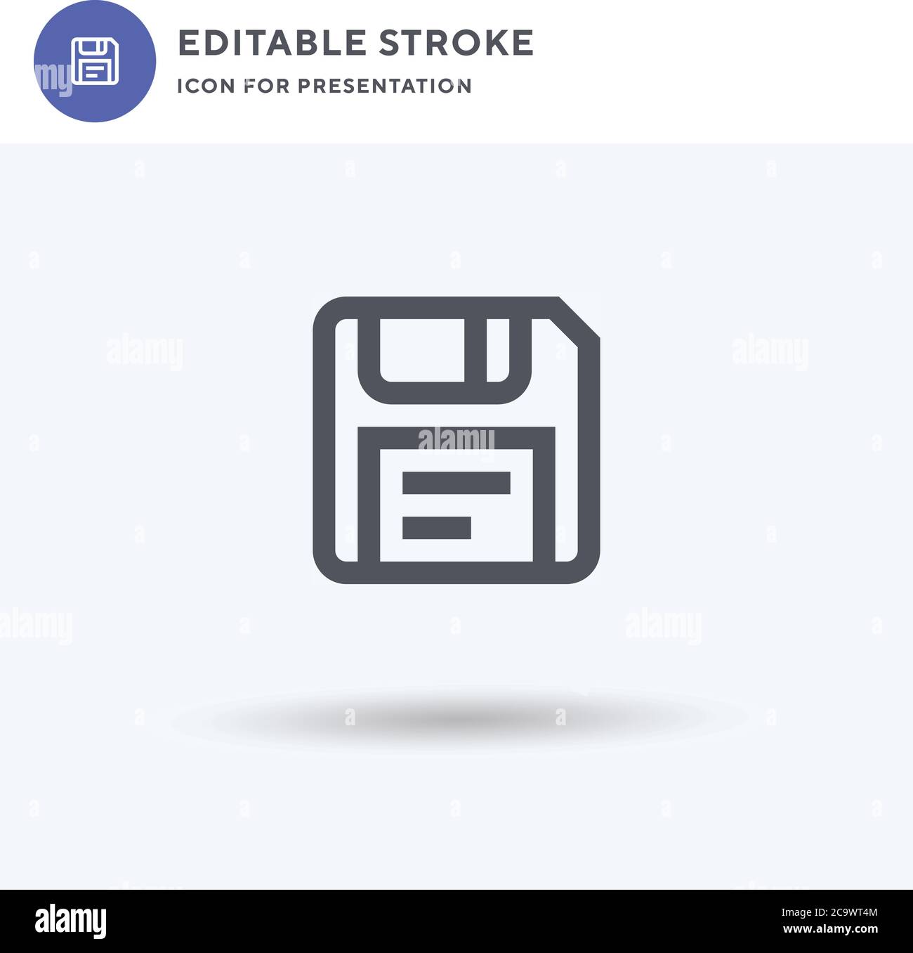 Diskette icon vector, filled flat sign, solid pictogram isolated on ...