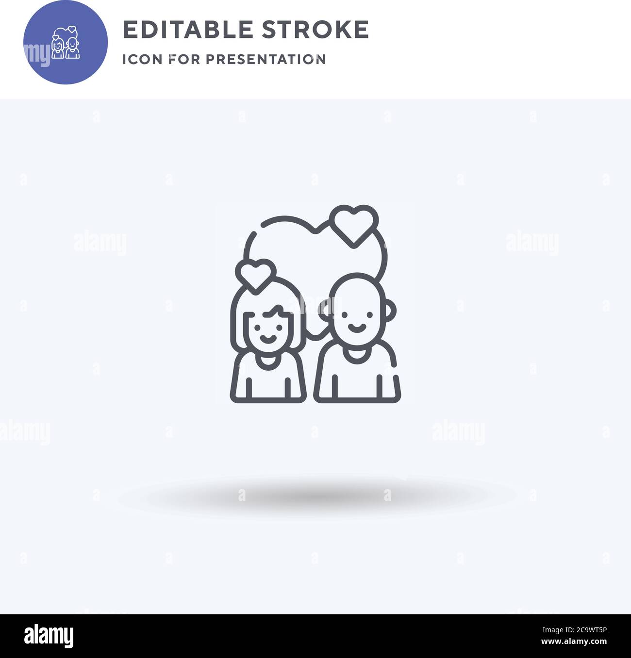 Relationship icon vector, filled flat sign, solid pictogram isolated on ...