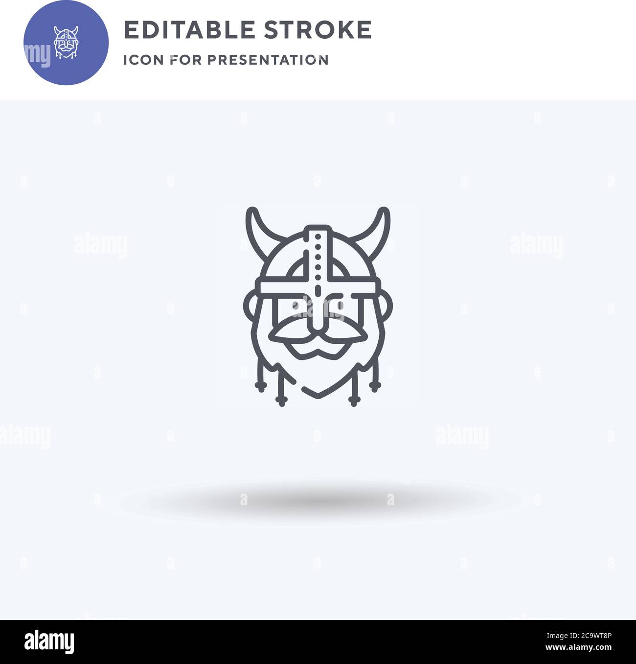 Viking icon vector, filled flat sign, solid pictogram isolated on white ...