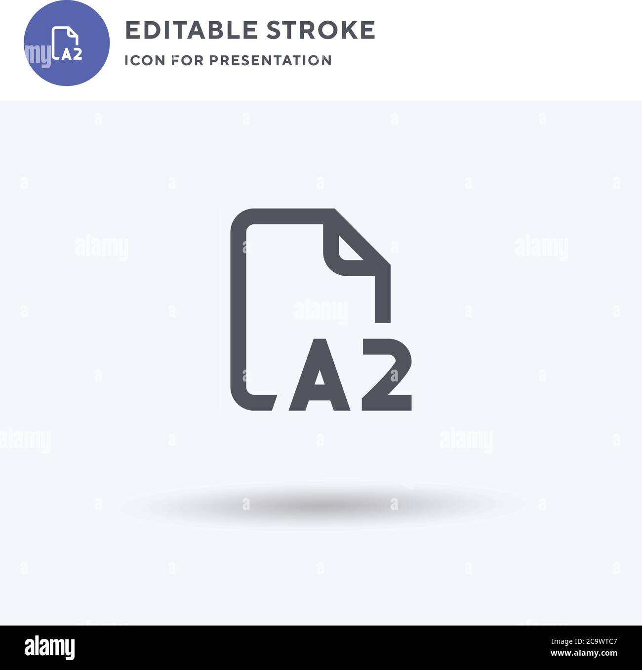 Paper Size icon vector, filled flat sign, solid pictogram isolated on ...