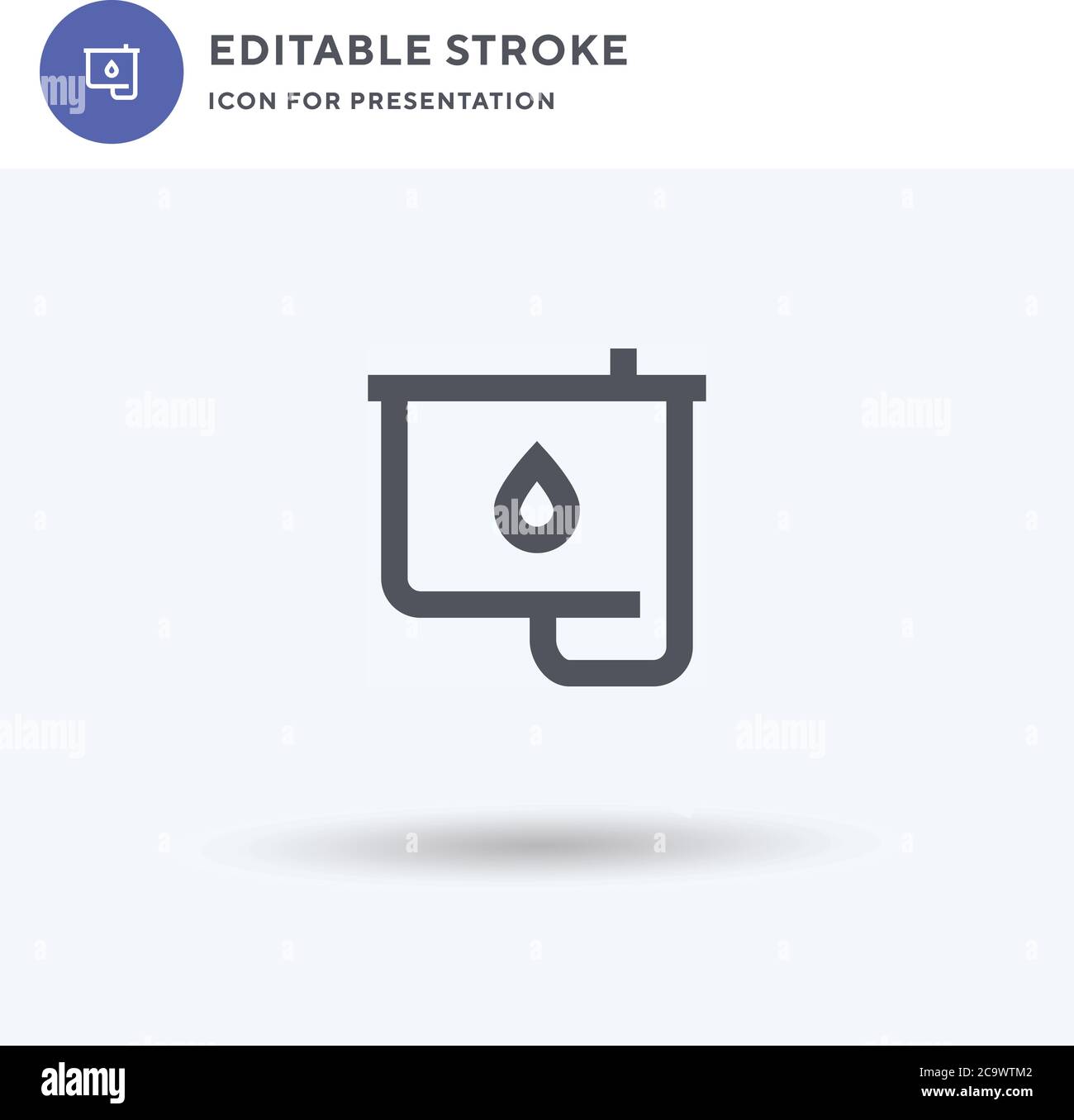 Ink Cartridge icon vector, filled flat sign, solid pictogram isolated ...