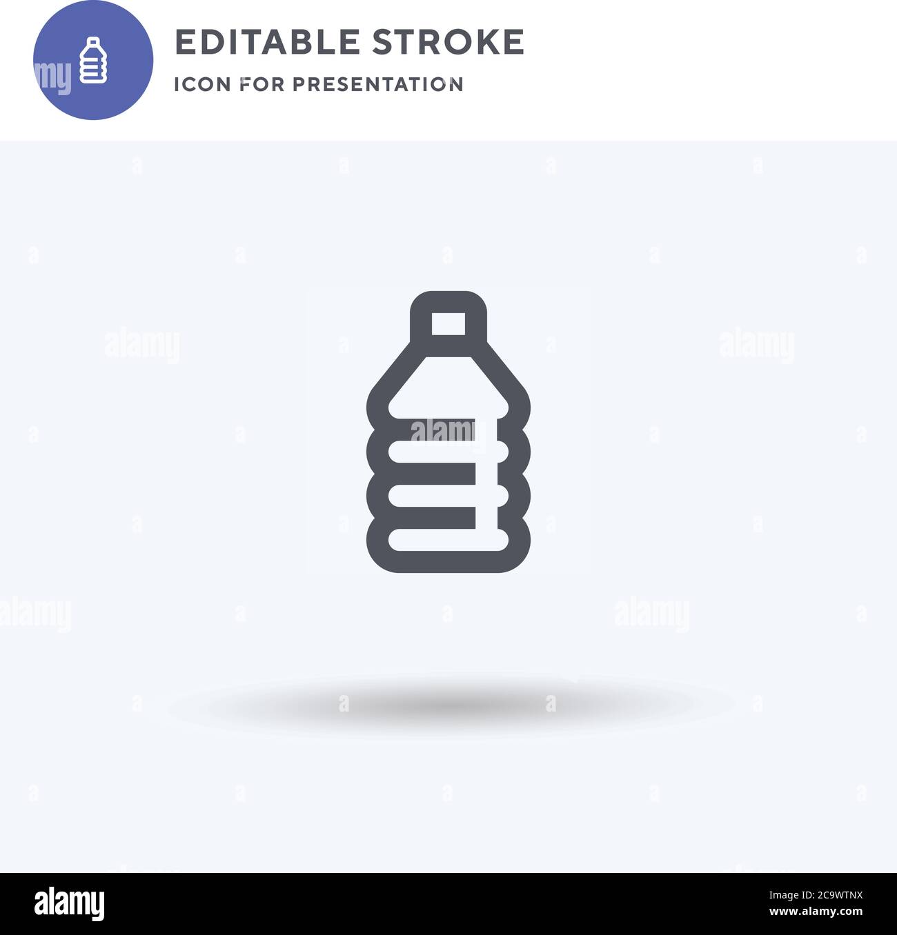 Water icon vector, filled flat sign, solid pictogram isolated on white ...