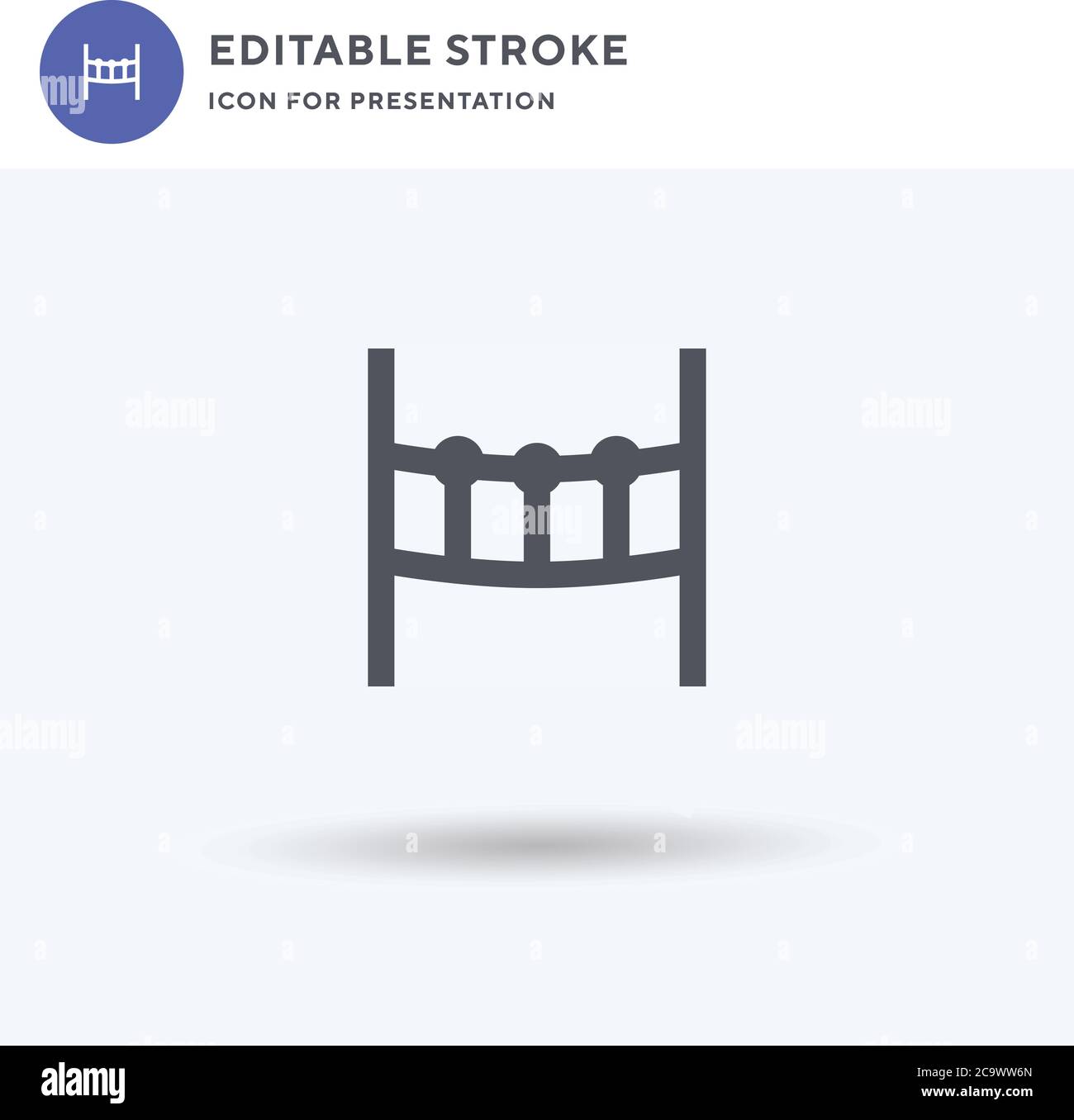 Rope Park icon vector, filled flat sign, solid pictogram isolated on ...