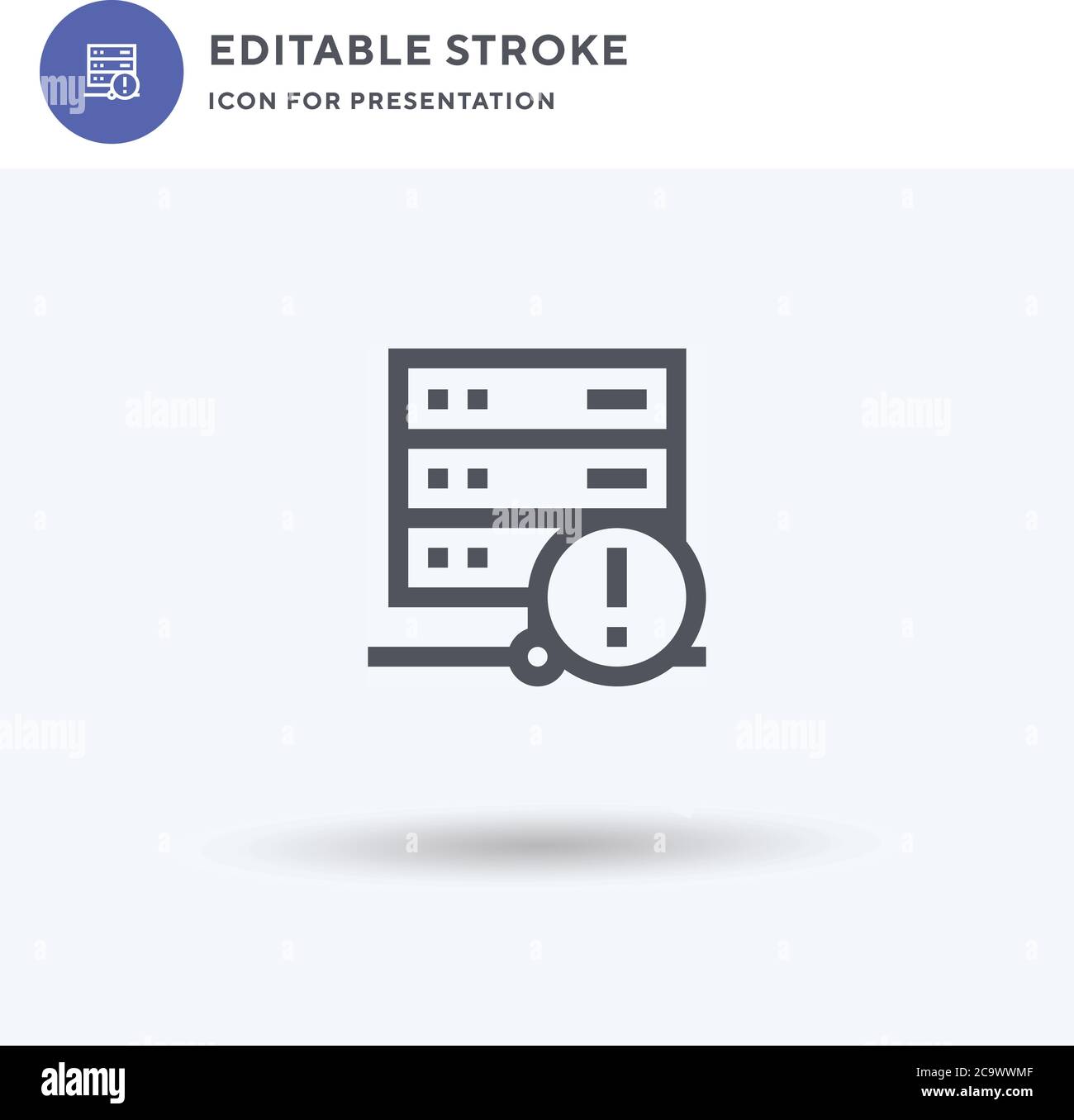 Servers icon vector, filled flat sign, solid pictogram isolated on ...