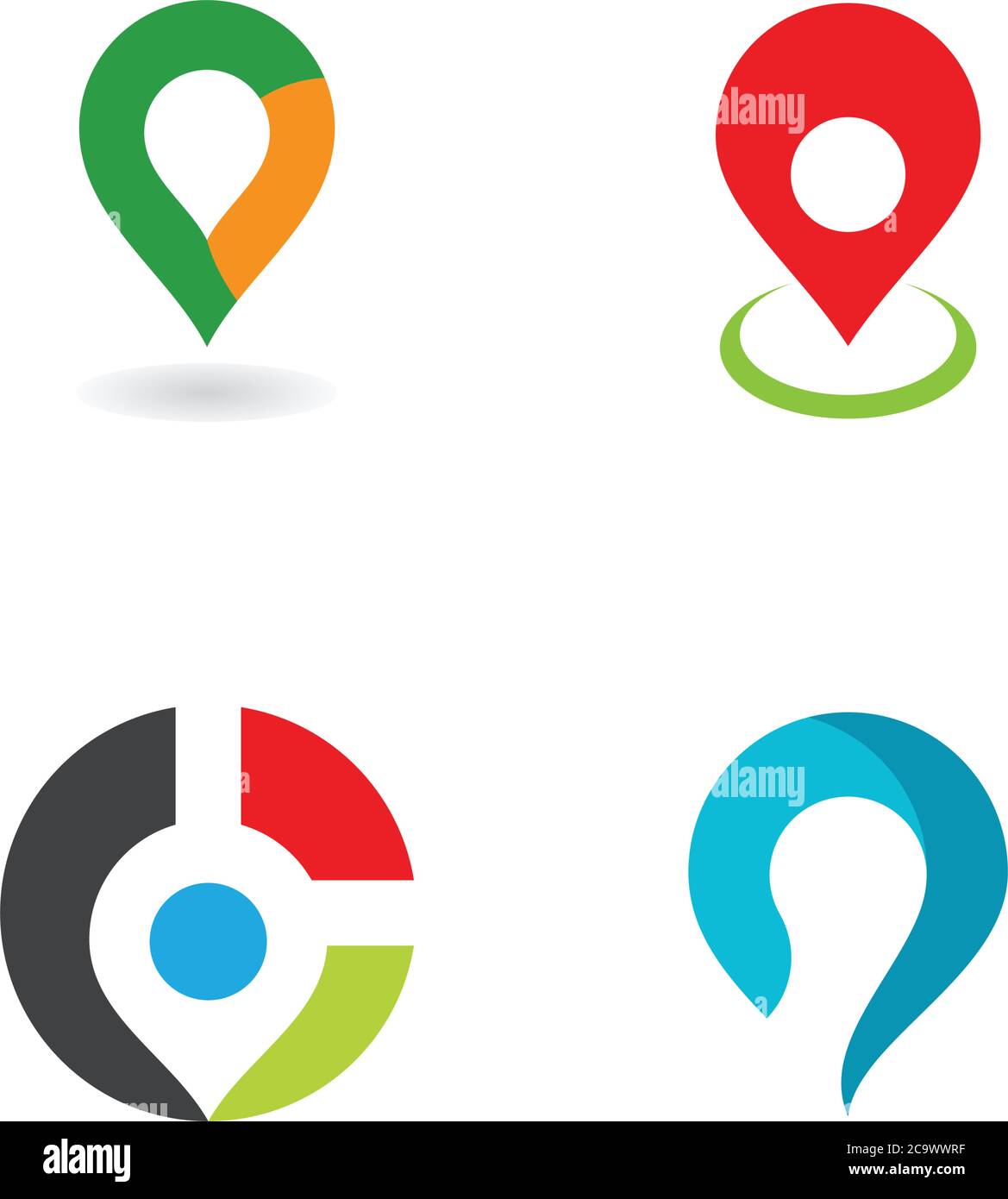 Location point Logo vector template Stock Vector Image & Art - Alamy