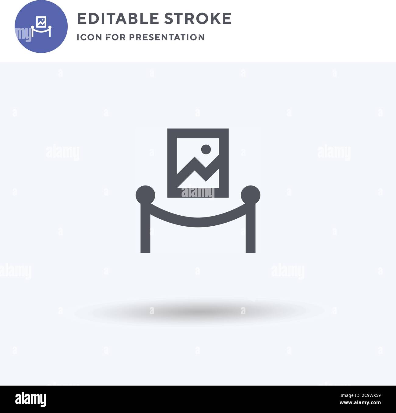 Painting icon vector, filled flat sign, solid pictogram isolated on ...
