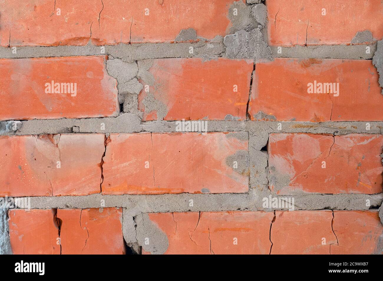 Background from red bricks close-up. Brick wall texture. High quality ...