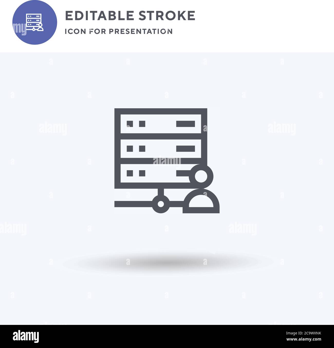 Admin icon vector, filled flat sign, solid pictogram isolated on white ...