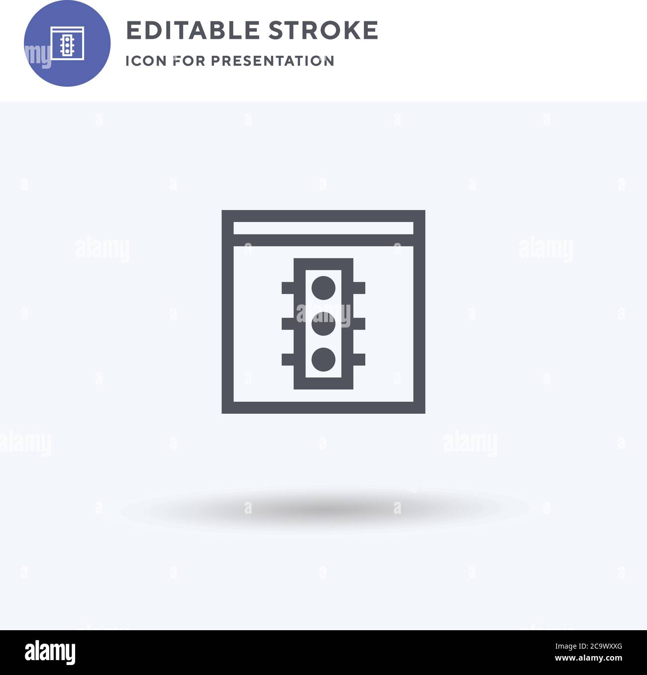 Status icon vector, filled flat sign, solid pictogram isolated on white ...