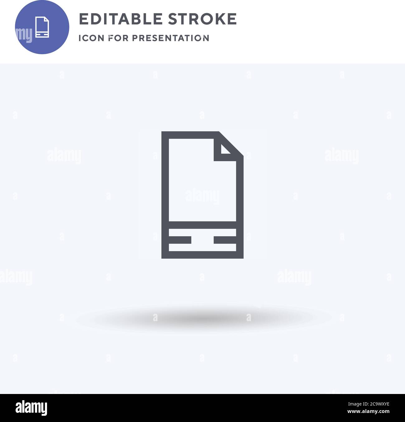 Papers icon vector, filled flat sign, solid pictogram isolated on white ...