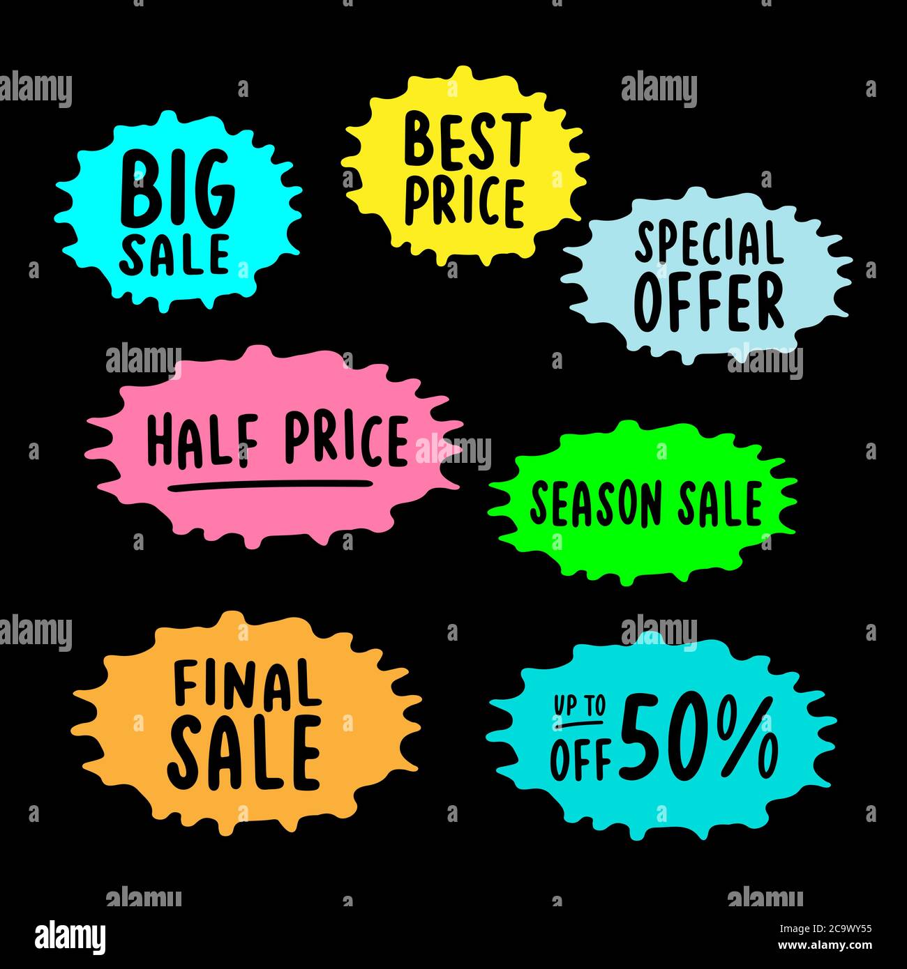 Handwritten price tag Stock Vector Images - Alamy